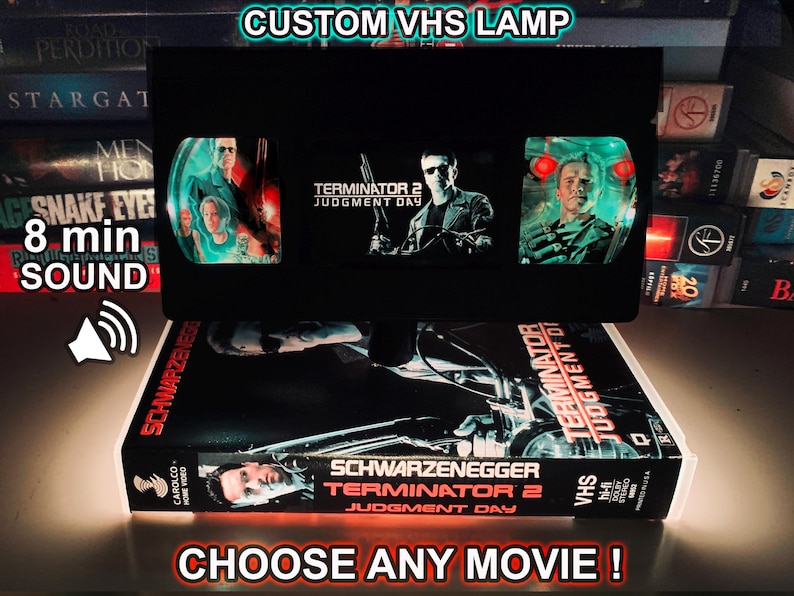 The Goonies VHS Table Lamp, Handmade Retro Movie Decor, 80s-90s ...
