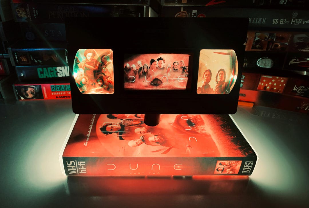 Dune VHS Lamp, VHS Movie Table Lamp, Table Lamp 80s, Retro VHS Table ...