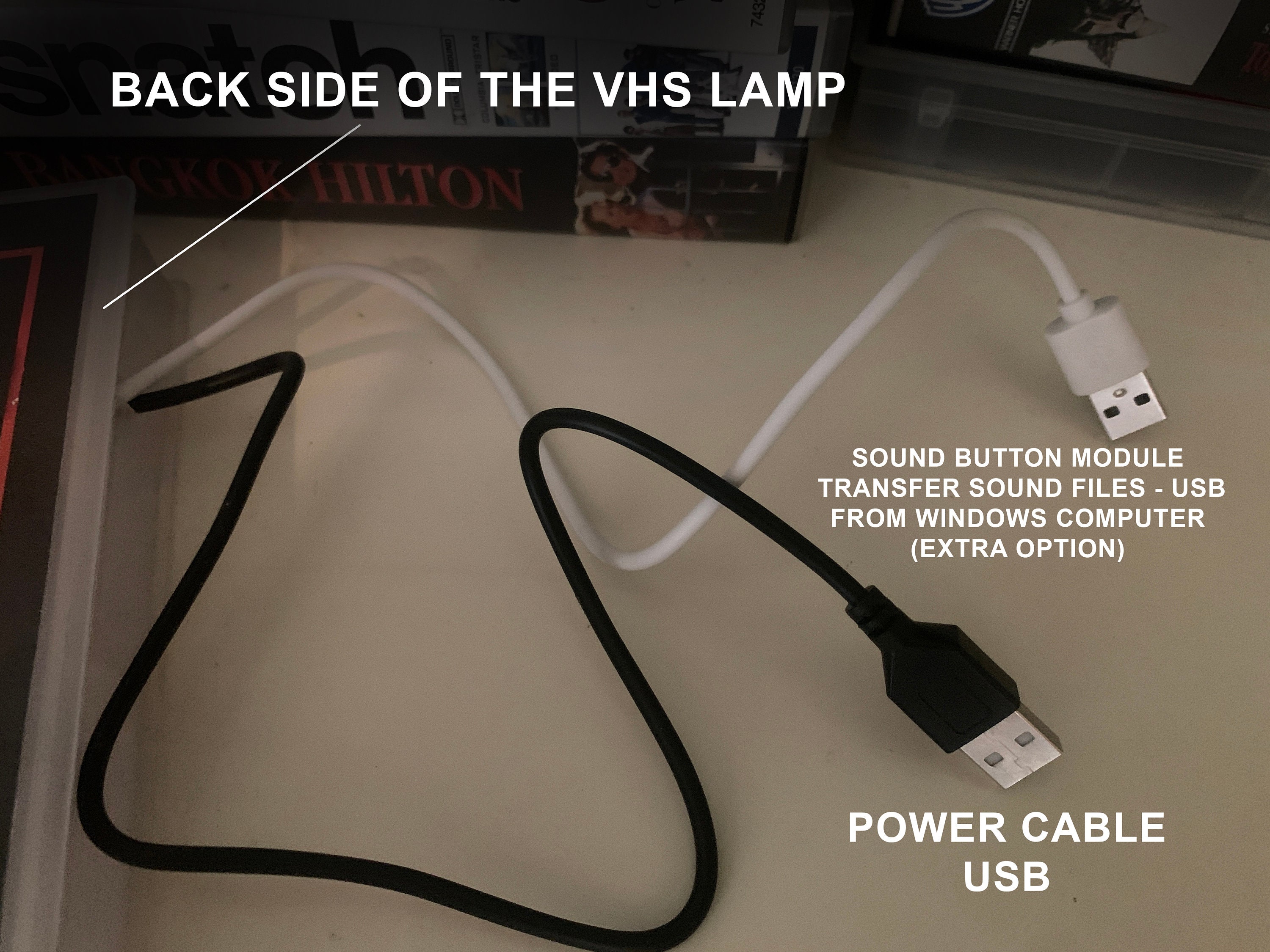 Scream VHS Lamp, Horror VHS Movie Lamp, Lamp Tapes 80s 90s, Retro VHS ...