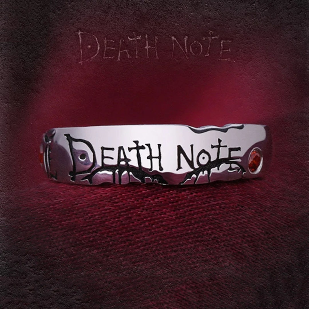 Death Note Ring Adjustable Size Anime Jewelry Light - Etsy