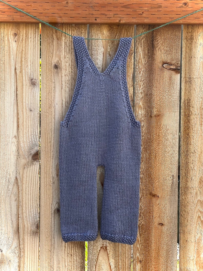 Charlie’s Denim Overalls Knitting Pattern 12-18 Months - Etsy