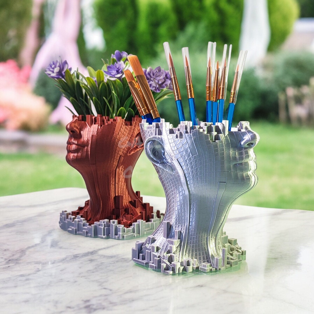 Polygon Man Planter Succulent Cacti Air Plant Vase Modern Sculpture ...