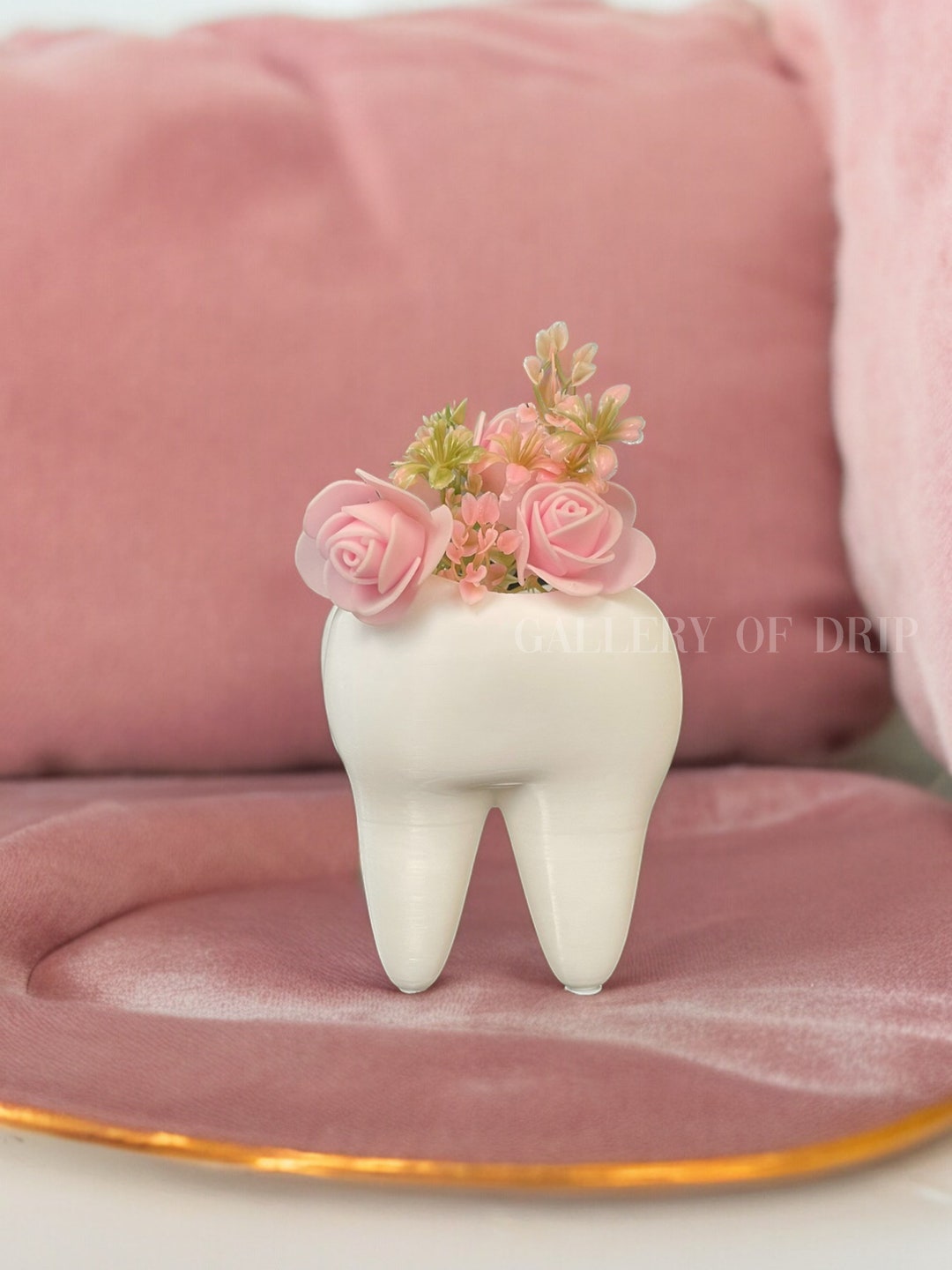 Tooth Fairy Garden Vase, Dentist Plant Pot, Indoor Outdoor Planter ...