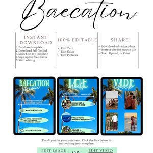 Baecation Invitation Template: Miami Beach Couples Trip (digital) - Etsy