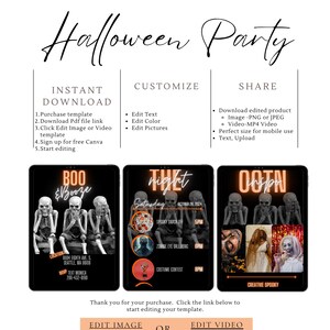 Boo and Booze Halloween Party Digital Invitation Template, Editable ...