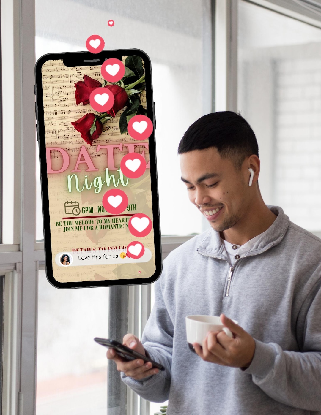 Love of Music Date Night | Animated Invitation Template With Itinerary ...