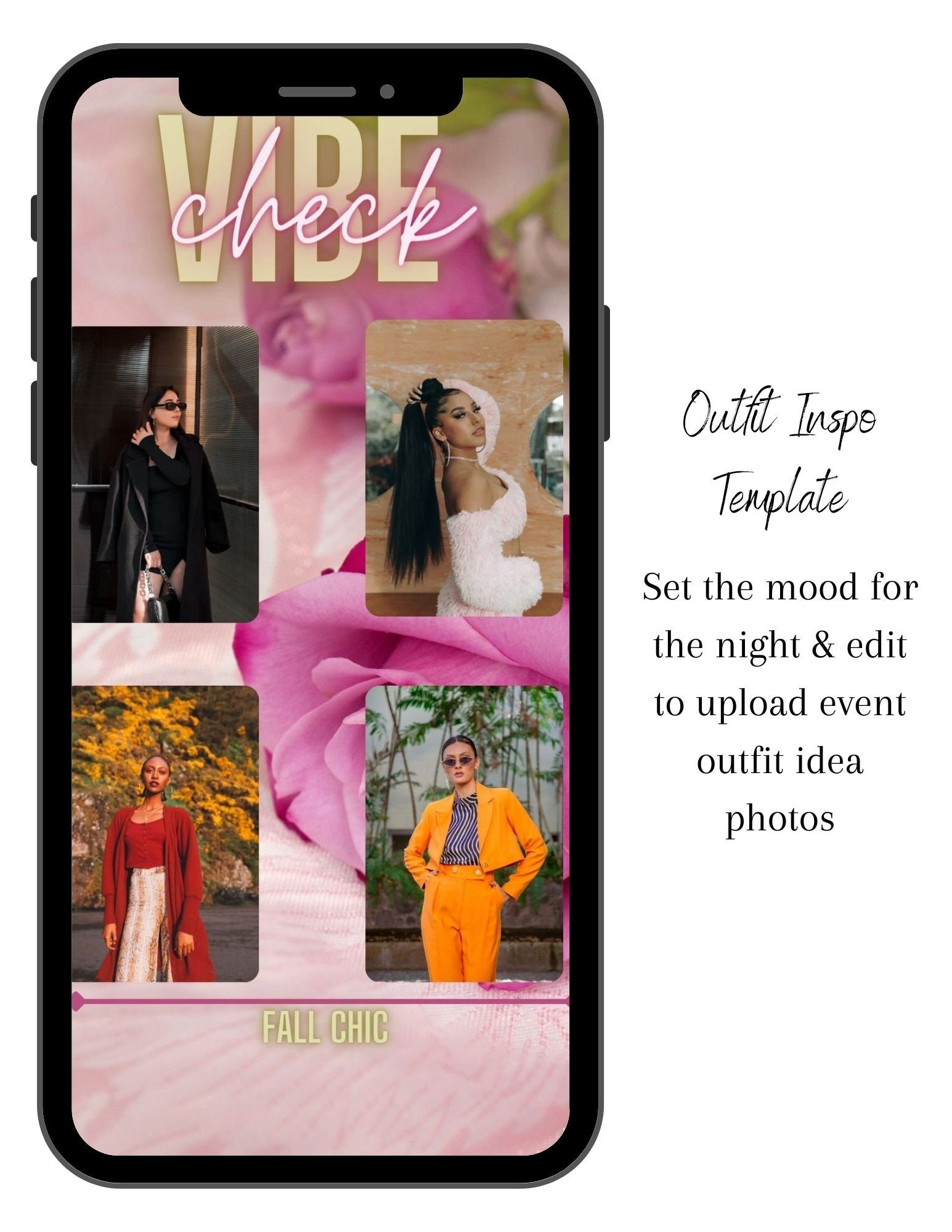 Pink Rose Date Night Invitation Template: Editable Itinerary (digital ...