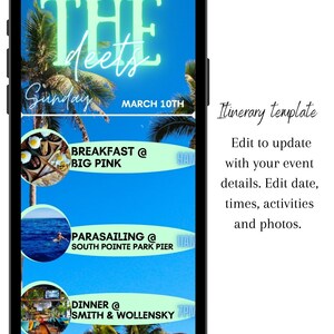 Baecation Invitation Template: Miami Beach Couples Trip (digital) - Etsy