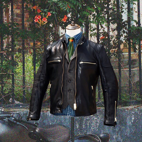 Vegetable Tanned Leather Jacket - Etsy