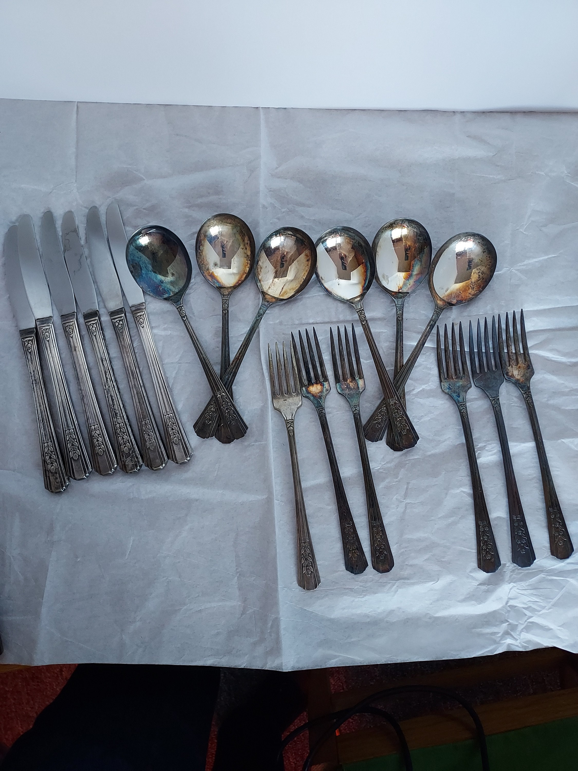 Vintage 1938 Wm A Rogers Oneida Ltd. Rosalie Pattern - Etsy