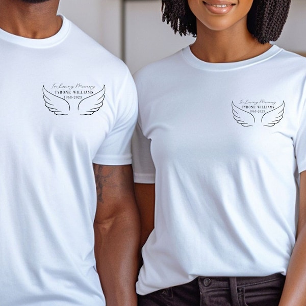 Personalized Memorial Shirt Template - Etsy