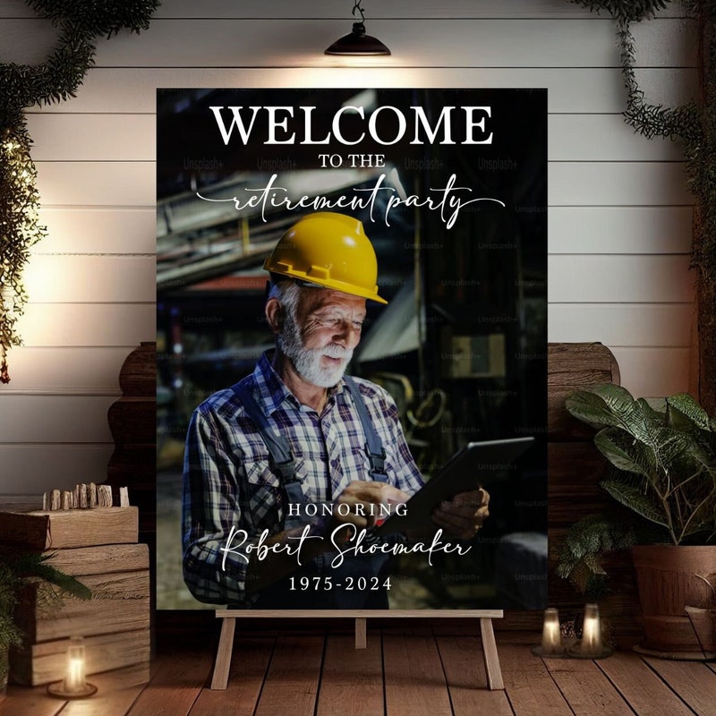 Retirement Sign - Etsy