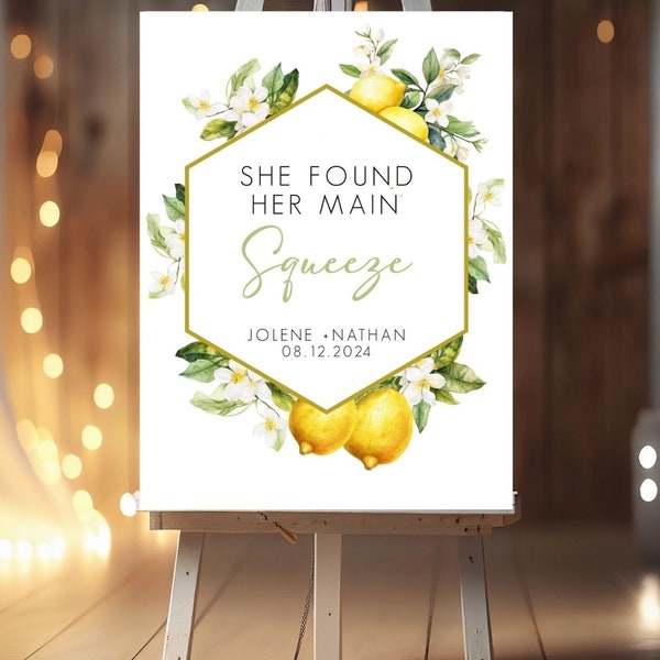 Lemon Bridal Shower Welcome Sign - Etsy