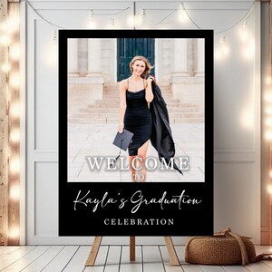 High School Graduation Party Custom Welcome Sign Photo Grad Party Sign ...