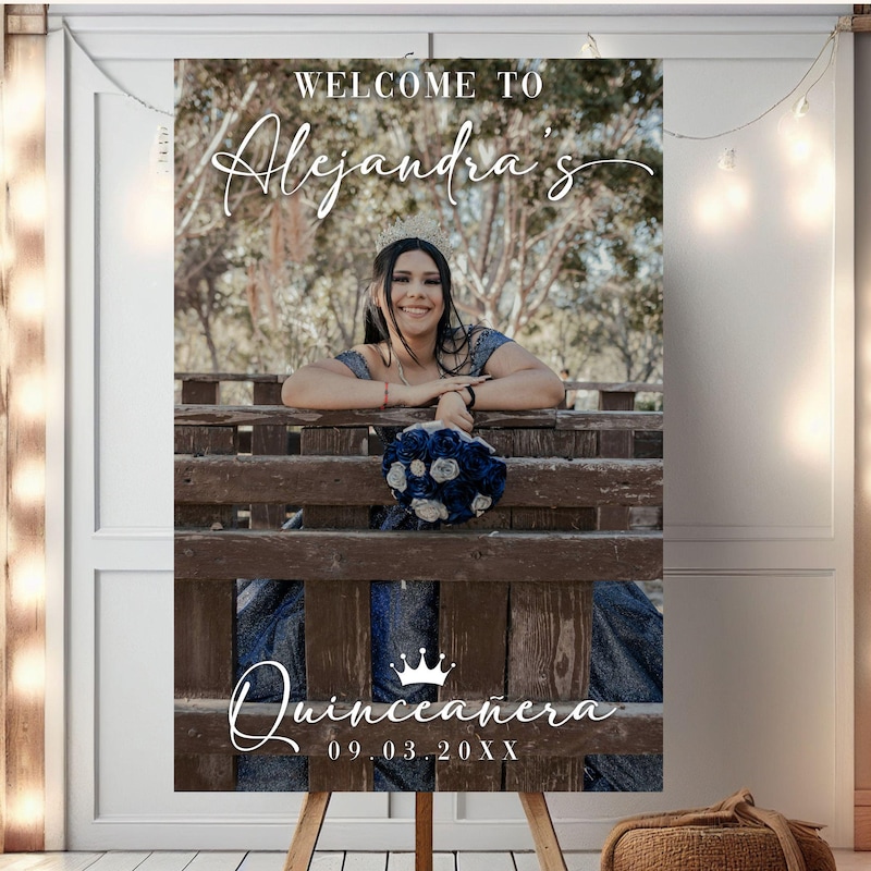 Quinceañera Welcome Sign - Etsy
