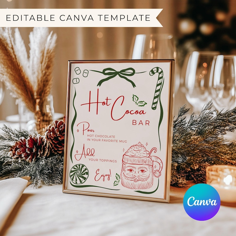 Cocoa Bar Cocktail Sign - Etsy