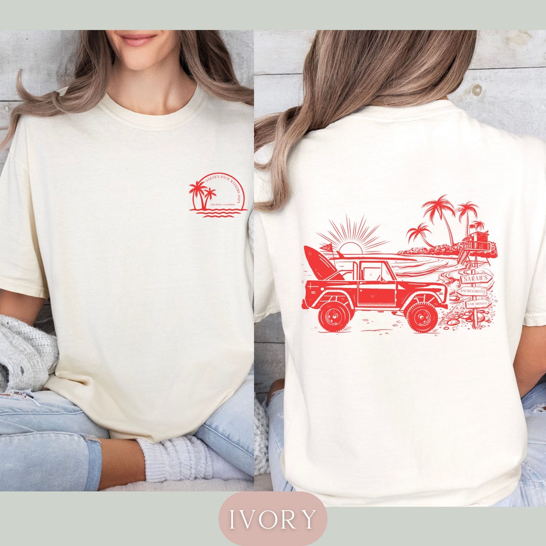 Coastal Bachelorette Shirt Destination Shirt Line Drawing Bachelorette ...