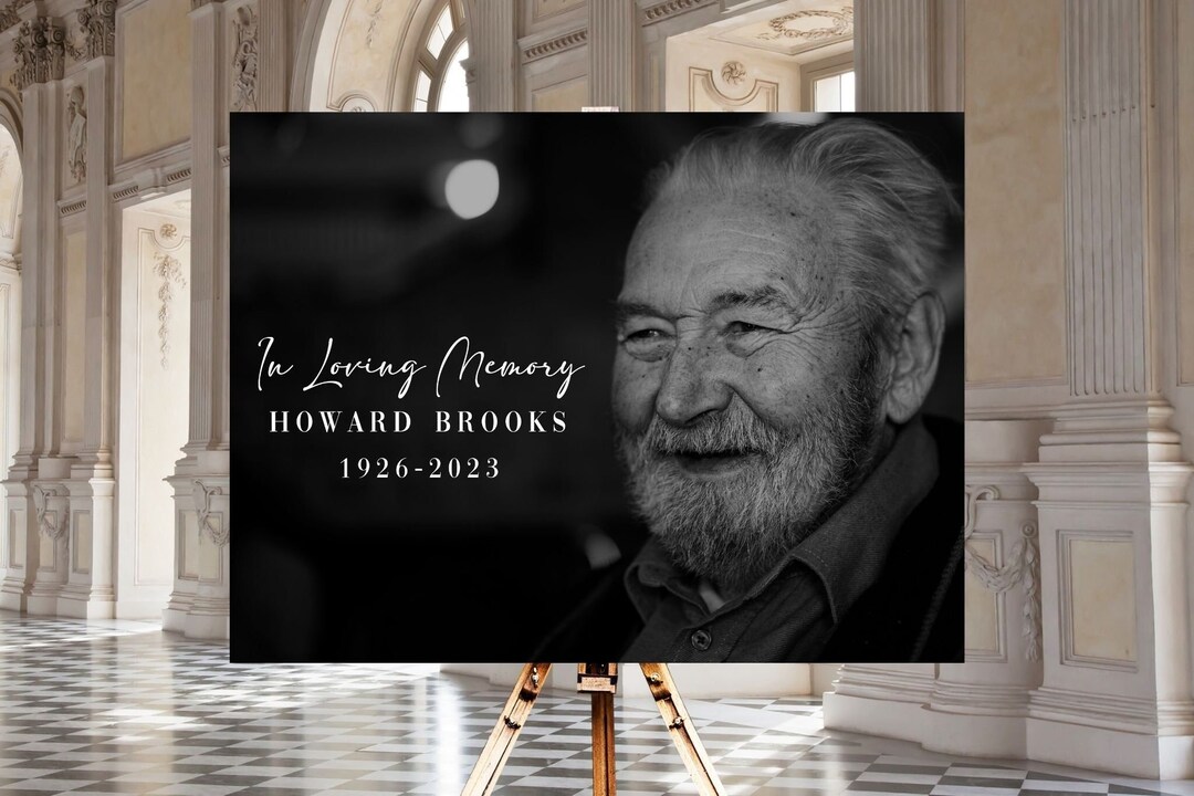 Memorial Service Sign in Loving Memory Memorial Portrait for Funeral ...