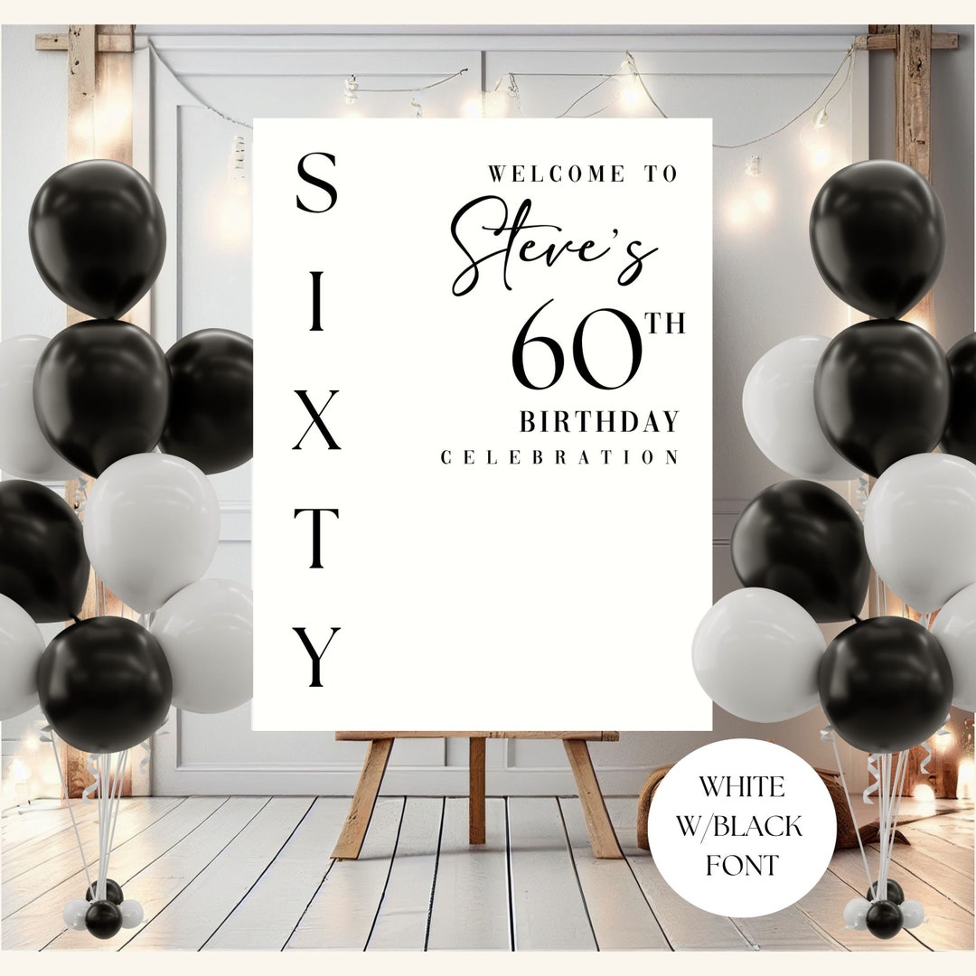 Birthday Party Custom Welcome Sign Any Birthday Celebration Birthday ...