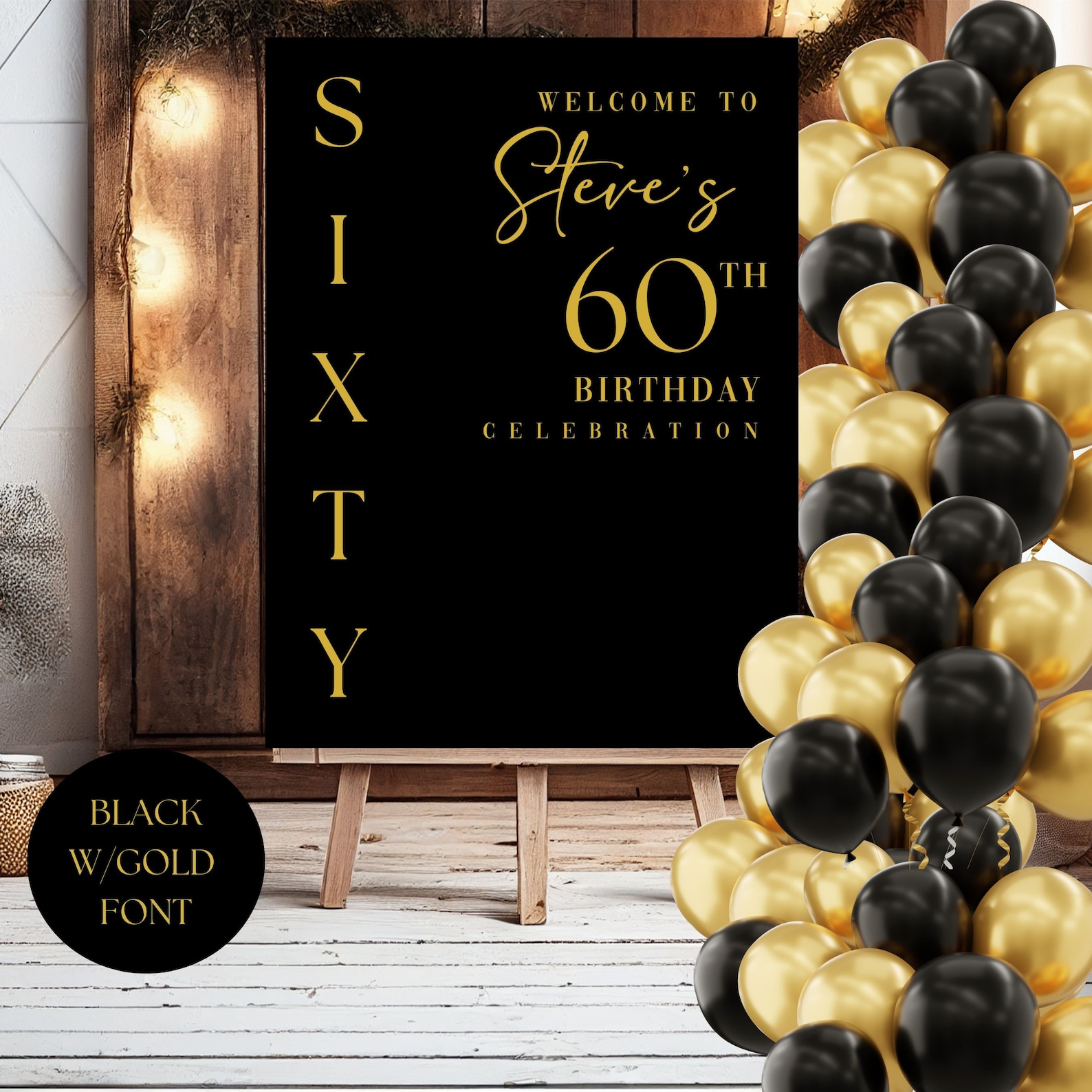 Custom Birthday Party Welcome Sign Any Birthday Celebration Birthday ...