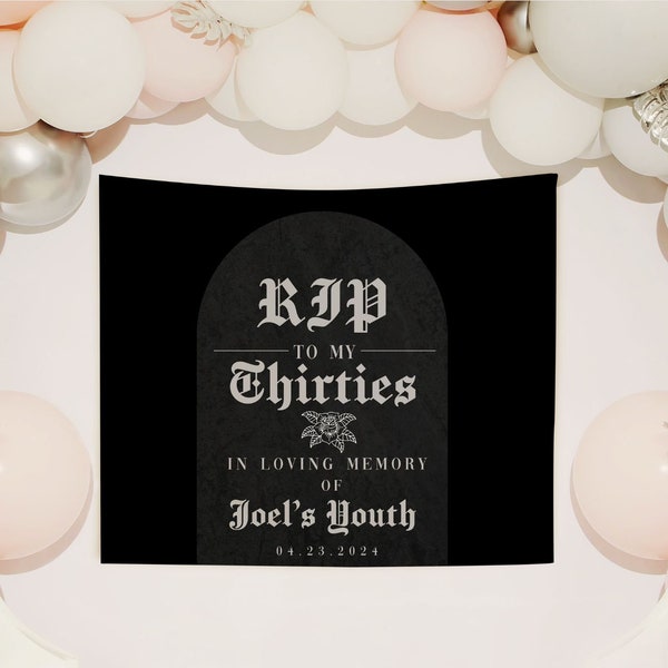 Rip 30s Party Decor - Etsy