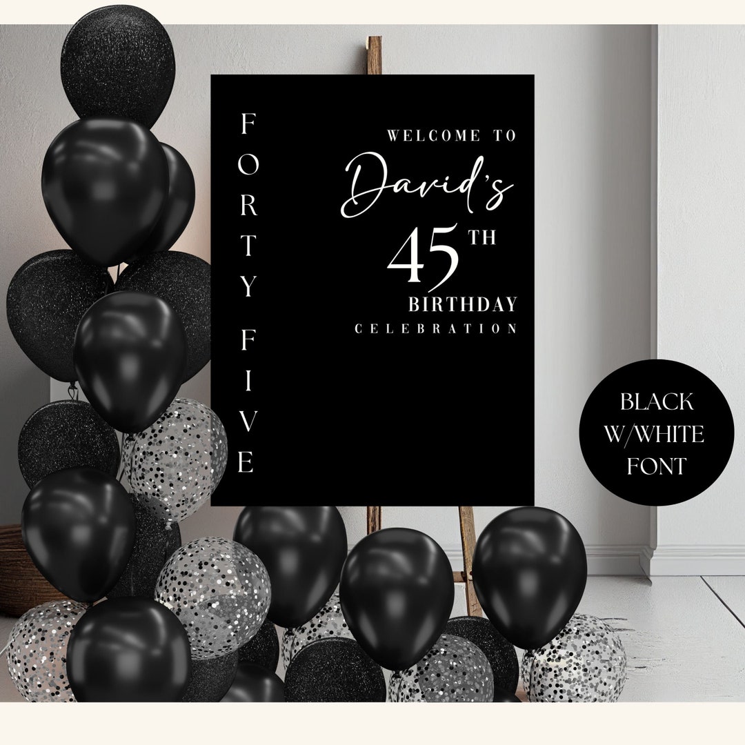 Birthday Party Custom Welcome Sign Any Birthday Celebration Birthday ...