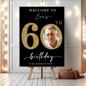 Custom 60th Birthday Party Welcome Sign 60th Birthday Celebration 60th ...