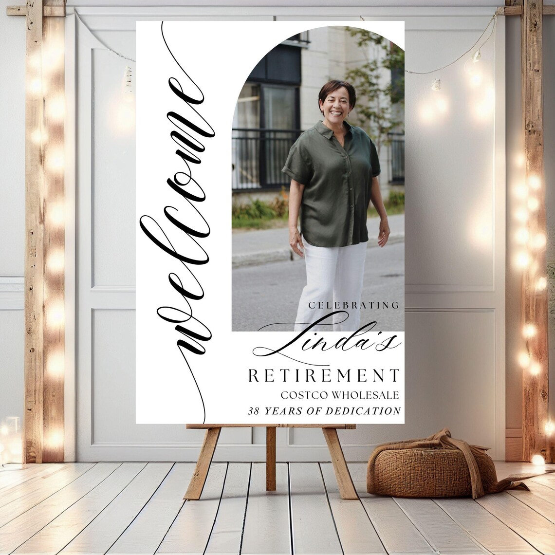 Retirement Welcome Sign Custom Retirement Sign Retirement Party Decor ...