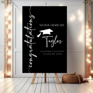 Graduation Welcome Party Sign Custom Grad Party Sign Personalized ...