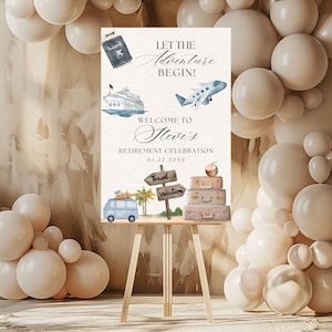 Retirement Welcome Sign Farewell Retirement Party Entrance Sign ...