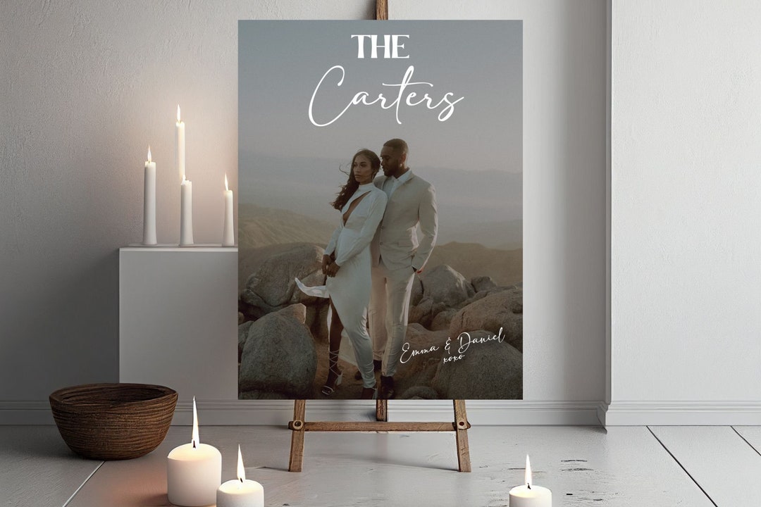 Custom Wedding Entrance Welcome Sign Personalized Photo Welcome Sign Mr ...