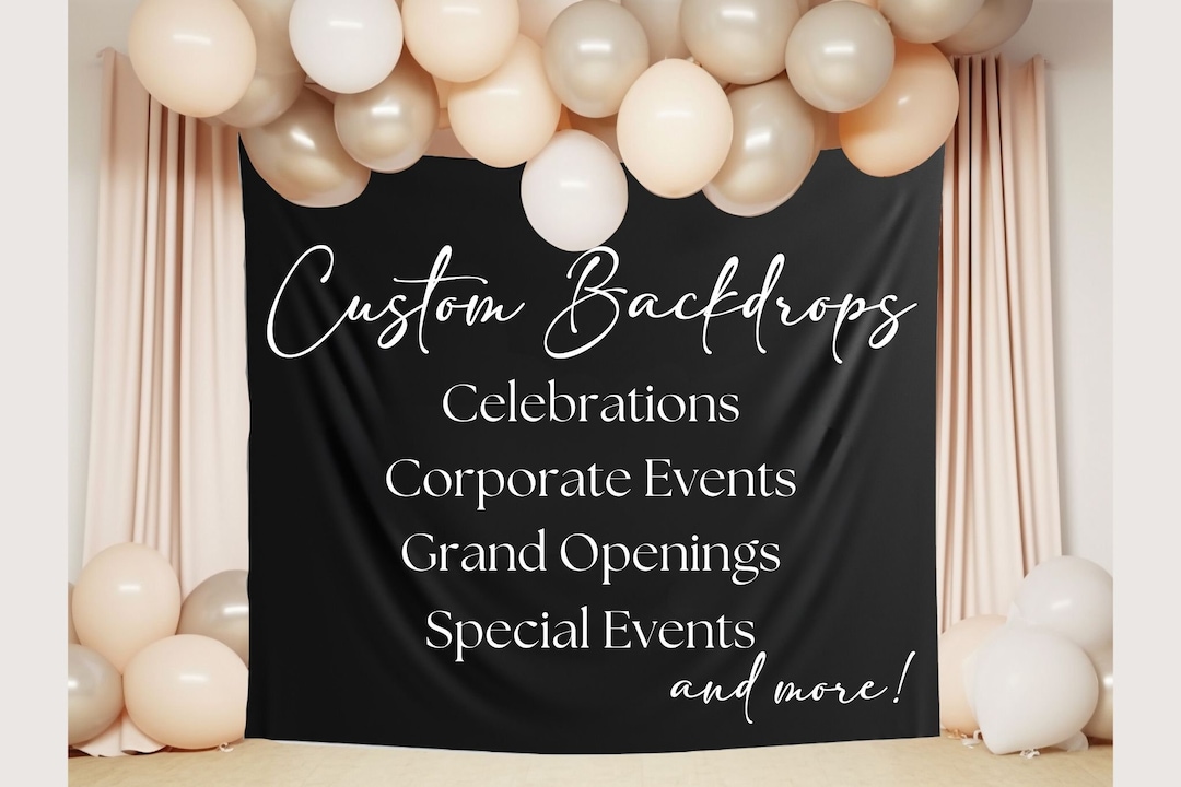 Custom Backdrops for Events Customized Celebration Tapestry Sign Custom ...