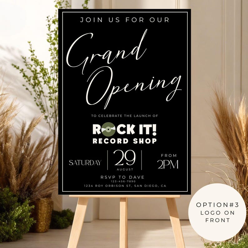 Custom Grand Opening Welcome Sign Custom Shop Launch Sign Commercial ...