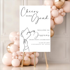Graduation Welcome Party Sign Custom Grad Party Sign Personalized ...