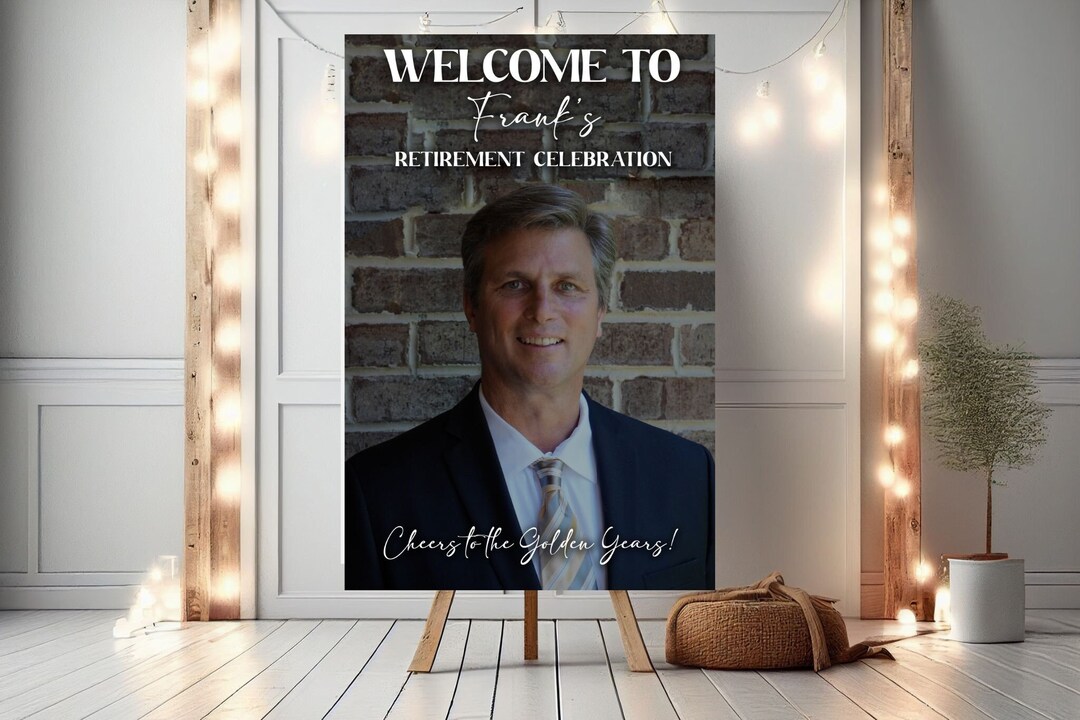 Custom Retirement Welcome Sign Personalized Retirement Sign Retirement ...
