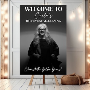 Custom Retirement Welcome Sign Personalized Retirement Sign Retirement ...