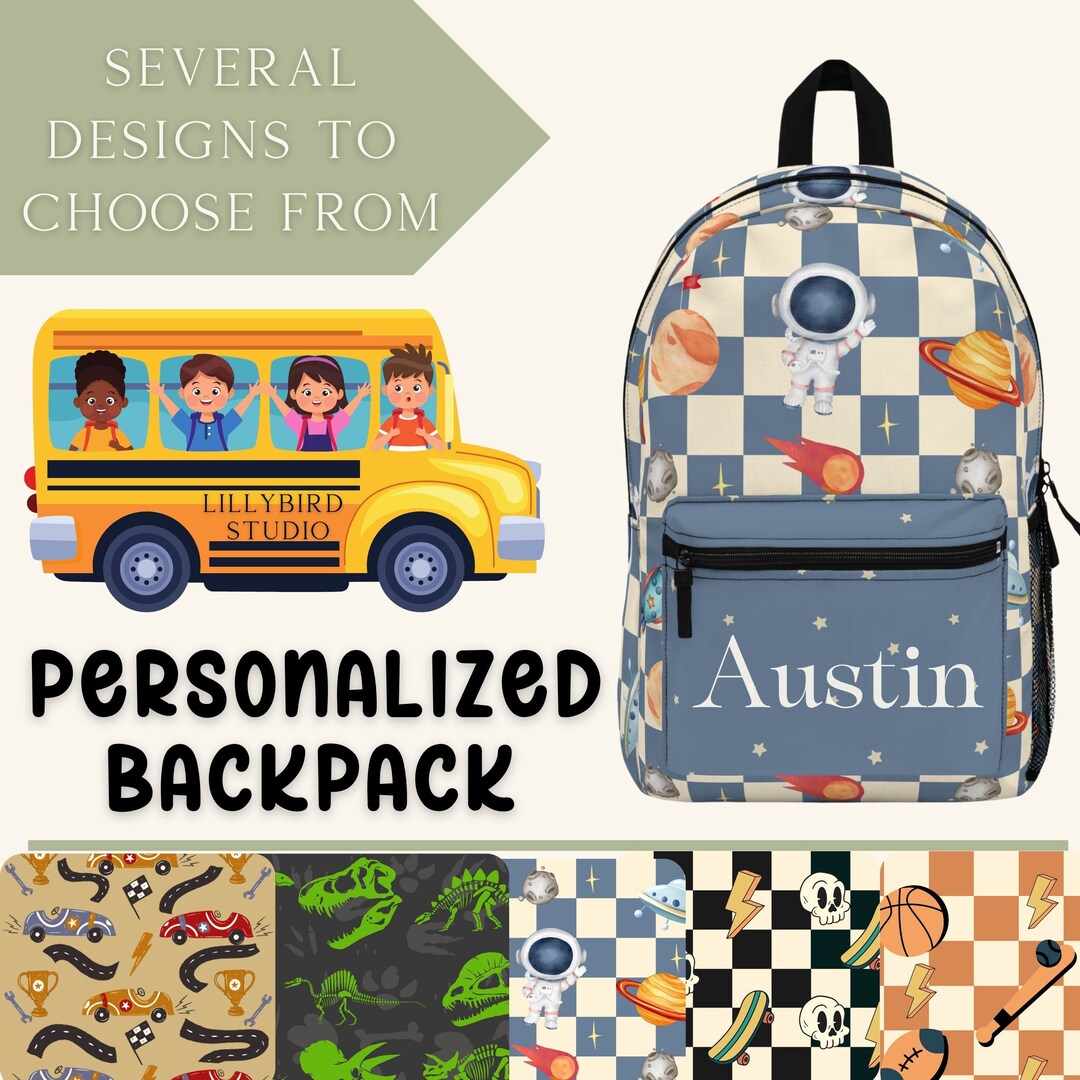 Personalized Backpack Kids Back to School Backpack Customized Kids ...