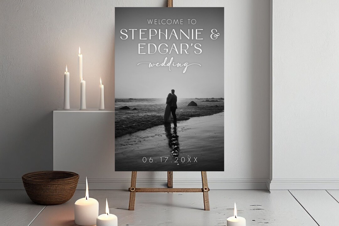 Personalized Wedding Welcome Sign Custom Wedding Entrance Sign Wedding ...