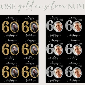 Custom 60th Birthday Wrapping Paper 60th Birthday Gift Wrap for 60th ...