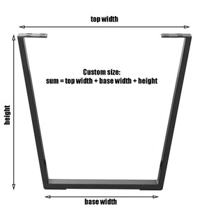 V-style Table Legs, Custom Size - Etsy UK