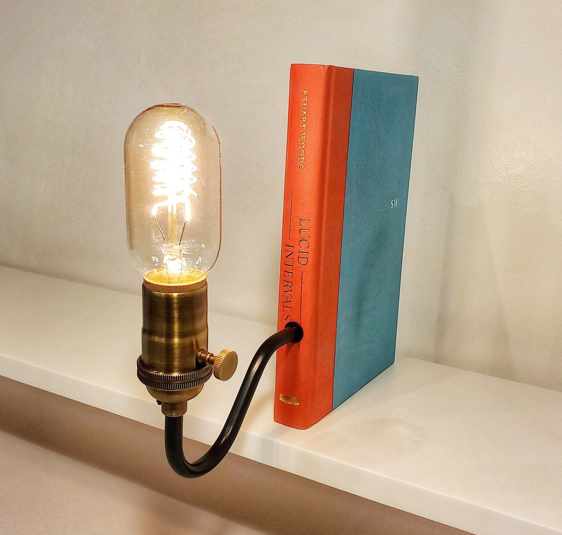 Bookshelf Lamp. Bookcase Light. Ideal for Book Lovers. Bookcase ...
