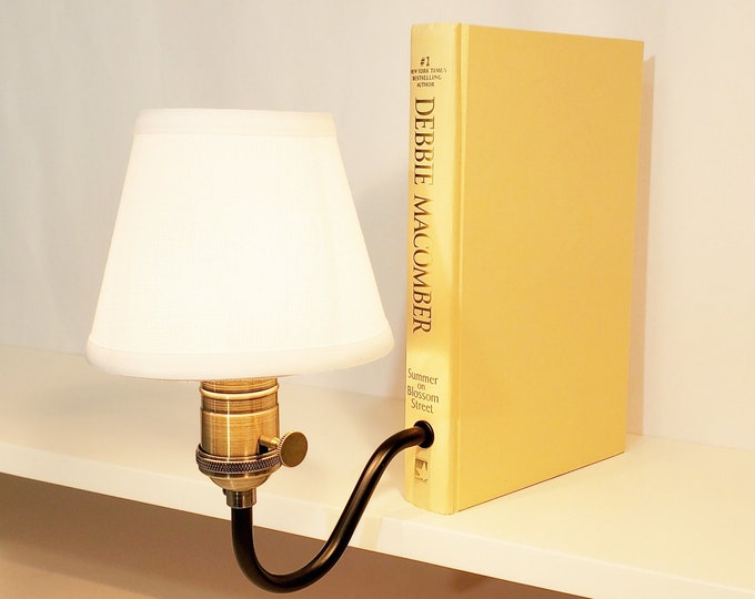 Bookshelf Lamp. Bookcase Light. Bookcase/bookshelf Decor. Book Sconces ...