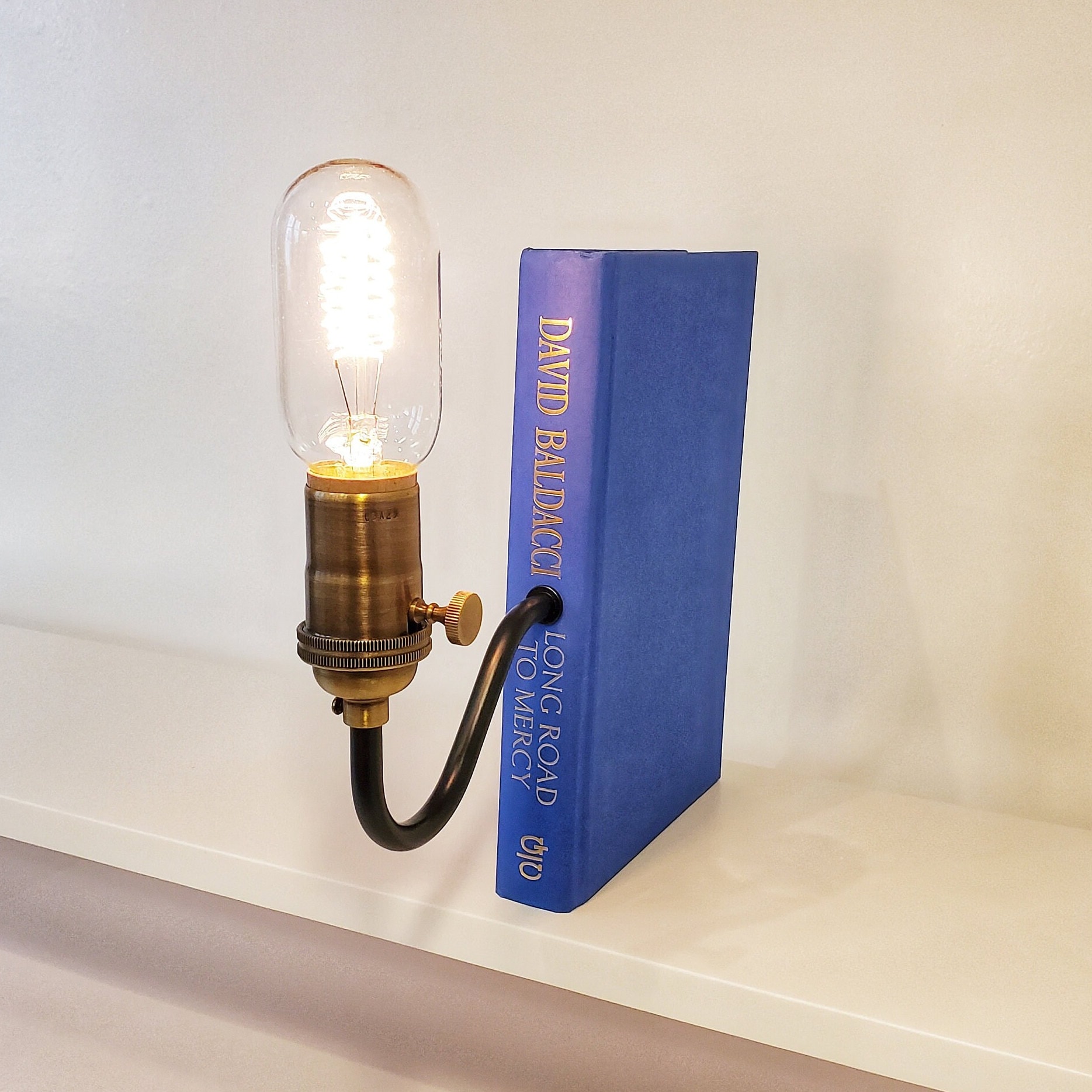 Bookshelf Lamp. Bookcase Light. Bookcase/bookshelf Decor. Book Sconces ...