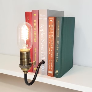Bookshelf Lamp. Bookcase Light. Bookshelf Decor. Home Library/home ...