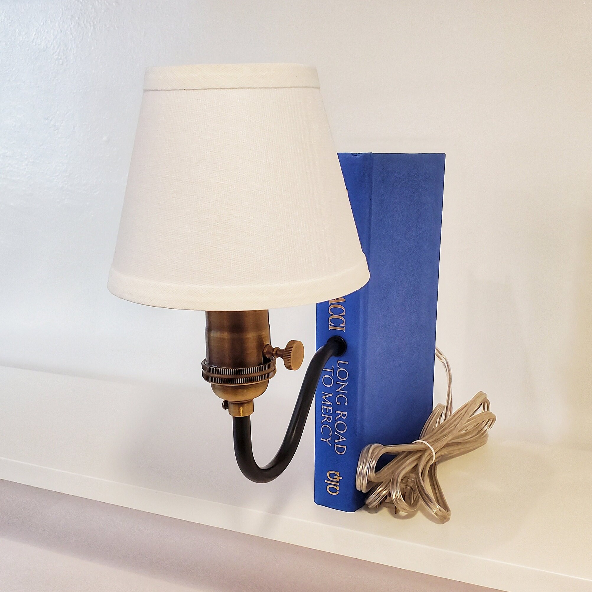 Bookshelf Lamp. Bookcase Light. Bookcase/bookshelf Decor. Book Sconces ...
