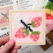 DIY Strawberry Patch Needlepoint Starter Kit Project Beginner - Etsy
