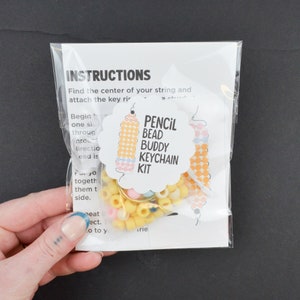 Pencil Bead Buddy Pony Bead Keychain Kit - Etsy
