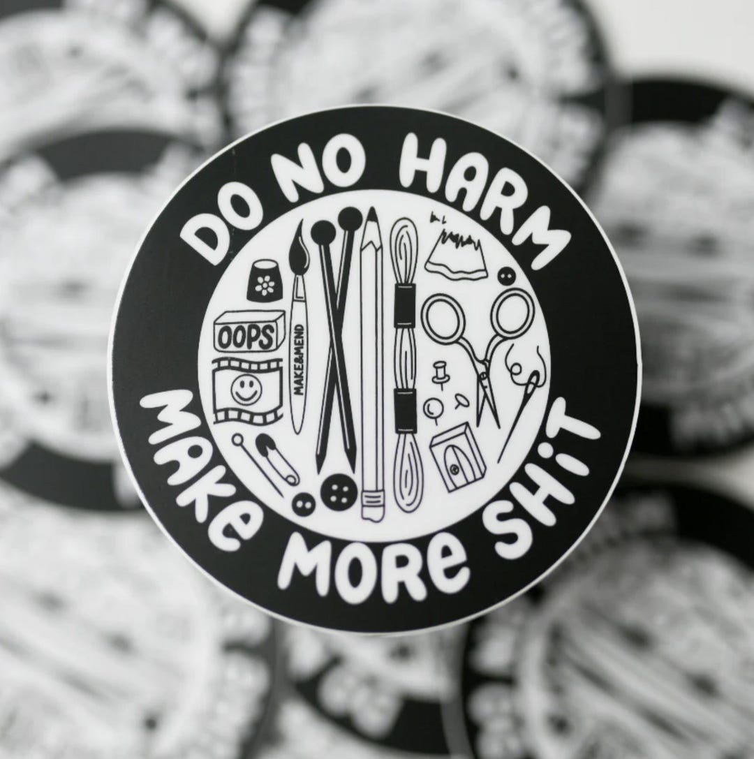 Do No Harm, Make More Sh*t Vinyl Sticker - Etsy