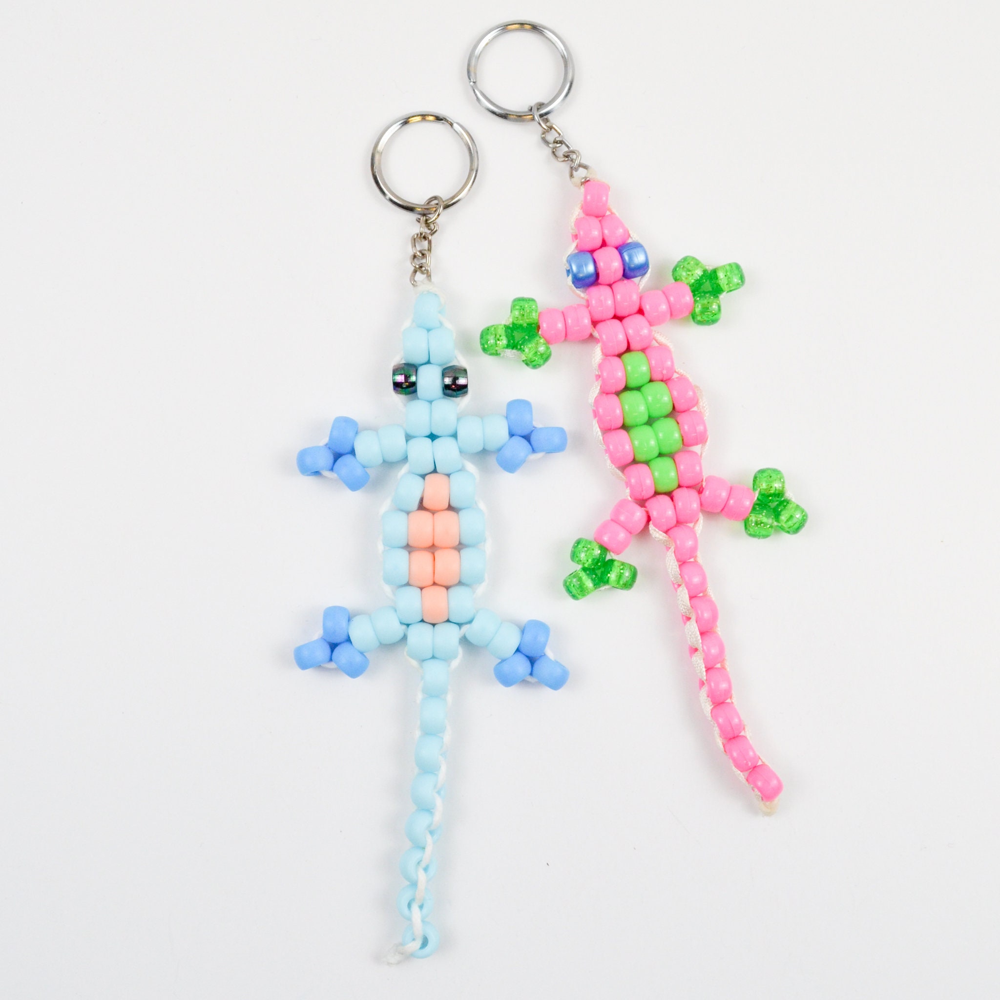 Lizard Bead Buddy Pony Bead Keychain Kit - Etsy