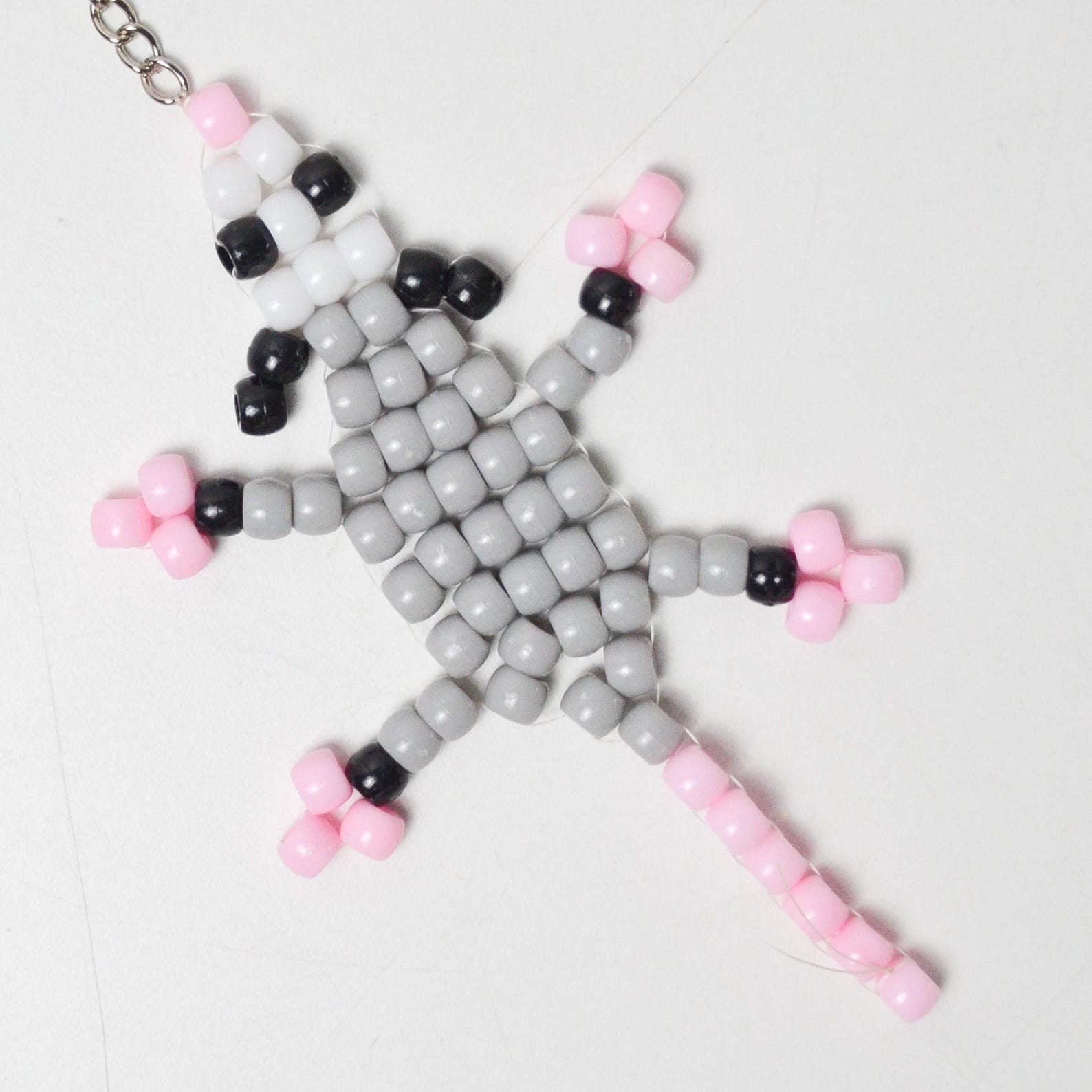 DIY Possum Bead Buddy Pony Bead Keychain Kit - Etsy